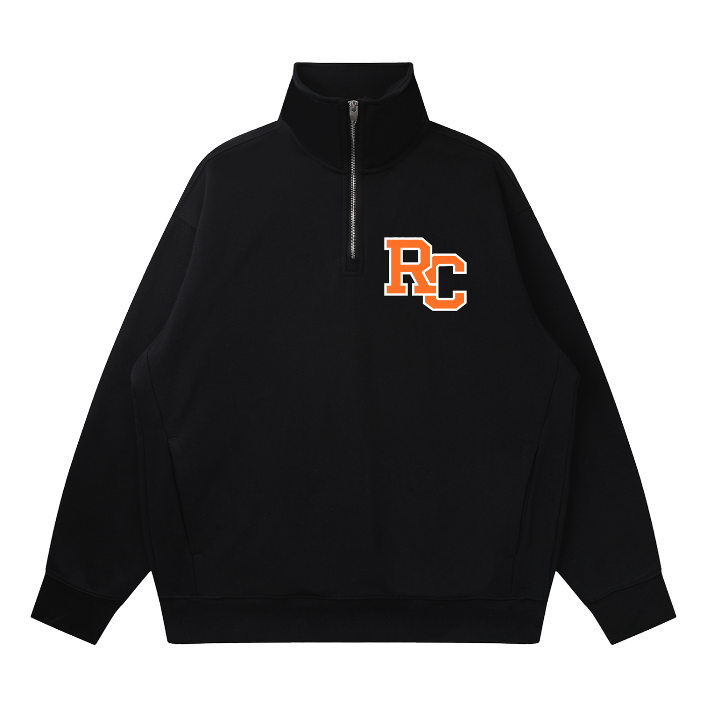ROYAL CULTURE "RC HOUSTON" HALF-ZIP - BLACK – Royal Culture
