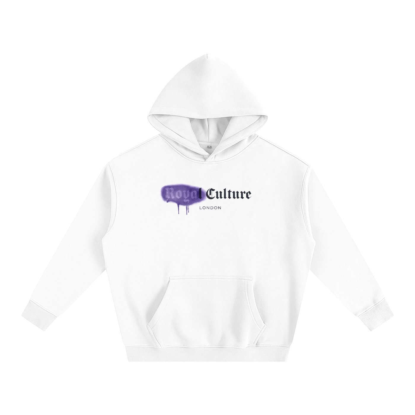 ROYAL CULTURE "SPRAY LONDON" HOODIE - WHITE – Royal Culture