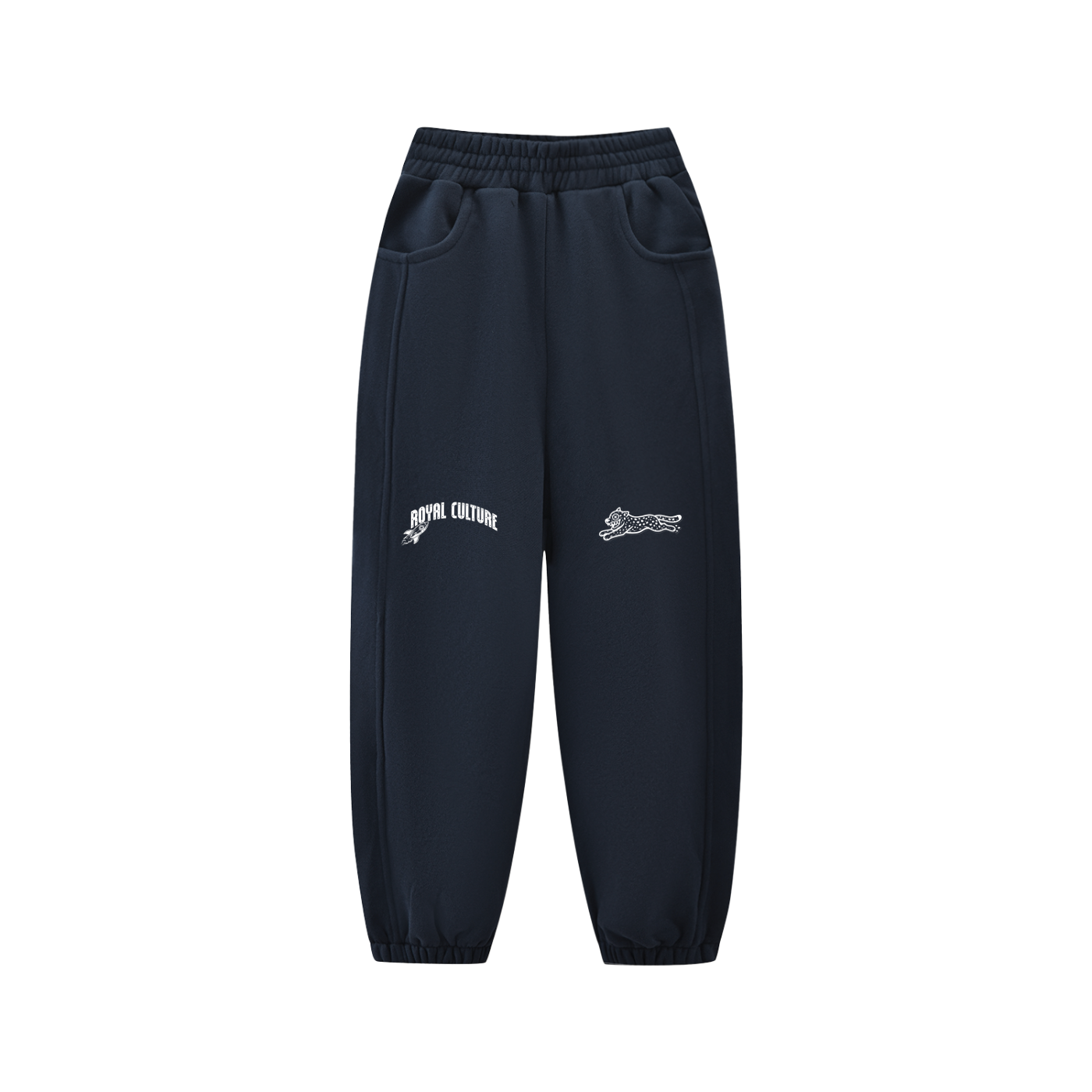 ROYAL CULTURE "RUNNING DOG" SWEATPANTS KIDS/JR - NAVY BLUE – Royal Culture