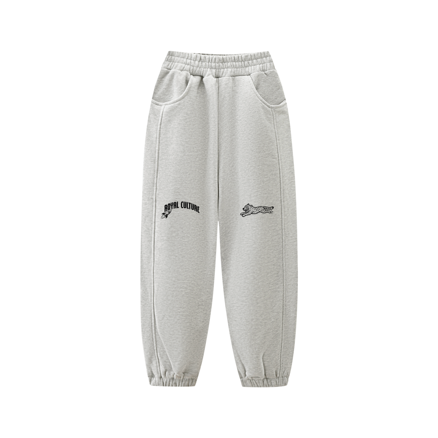 ROYAL CULTURE "RUNNING DOG" SWEATPANTS KIDS/JR - GRAY – Royal Culture