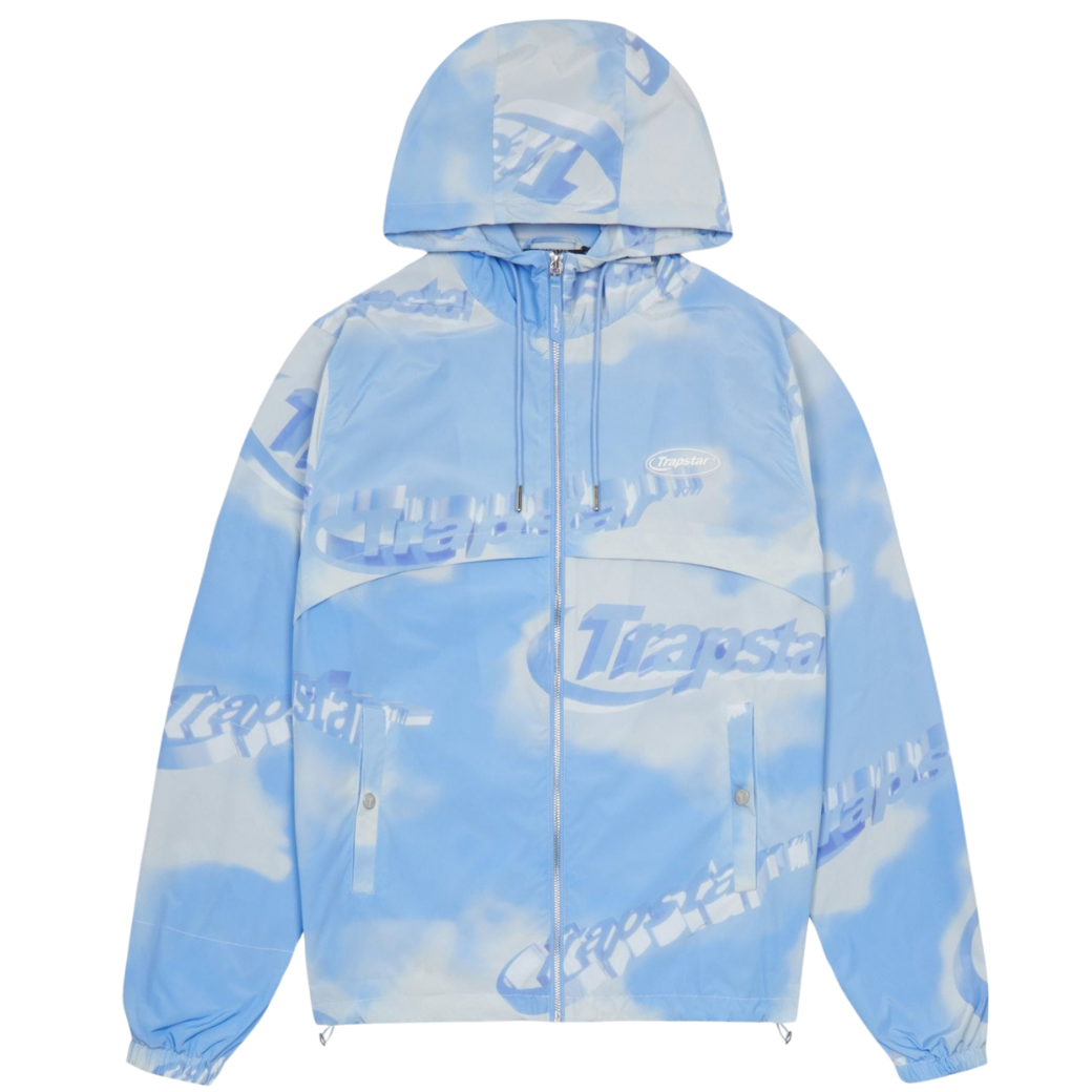 TRAPSTAR HYPERDRIVE CLOUD WINDBREAKER JACKET - BLUE / WHITE – Royal Culture