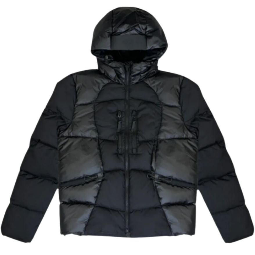 Syna Wave Puffer Jacket - Black – Royal Culture
