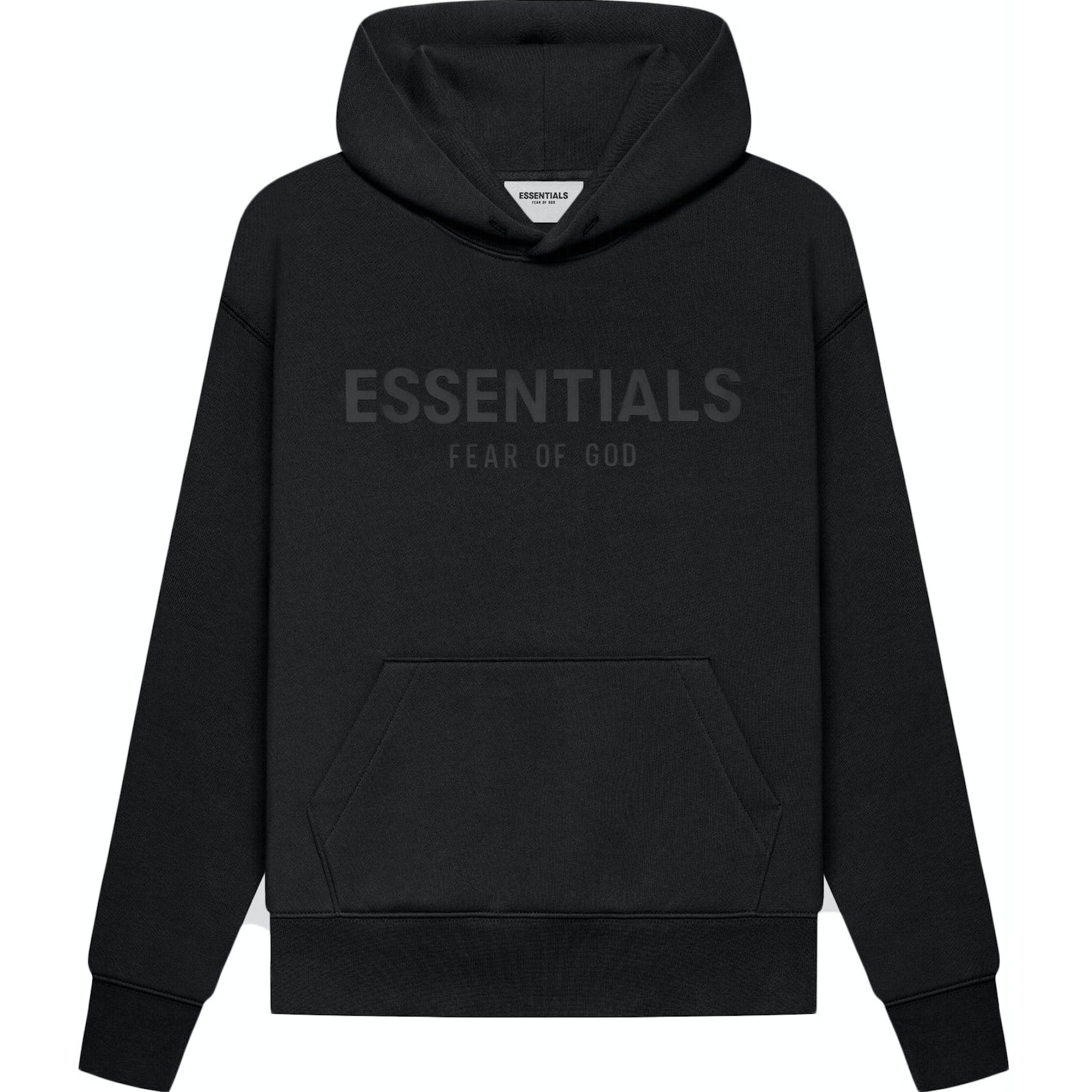 (SALE) FEAR OF GOD ESSENTIALS HOODIE BLACK KIDS/JR – Royal Culture