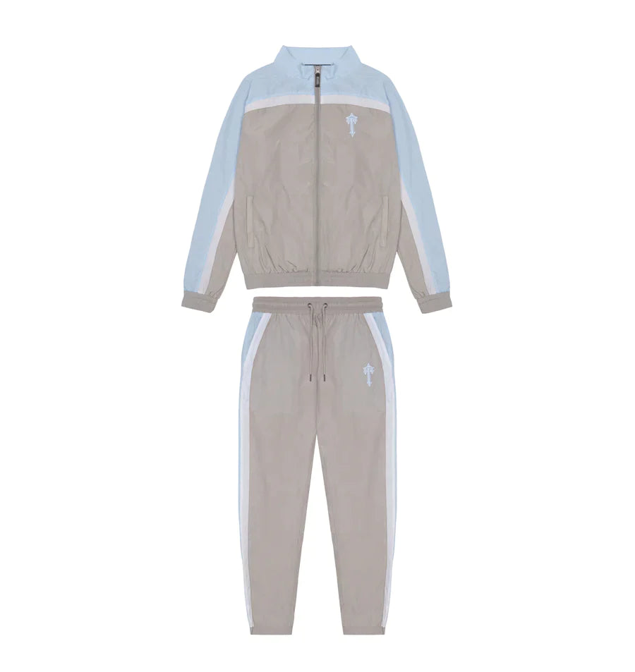 TRAPSTAR IRONGATE T SHELLSUIT - GREY/CASHMERE BLUE/WHITE – Royal Culture
