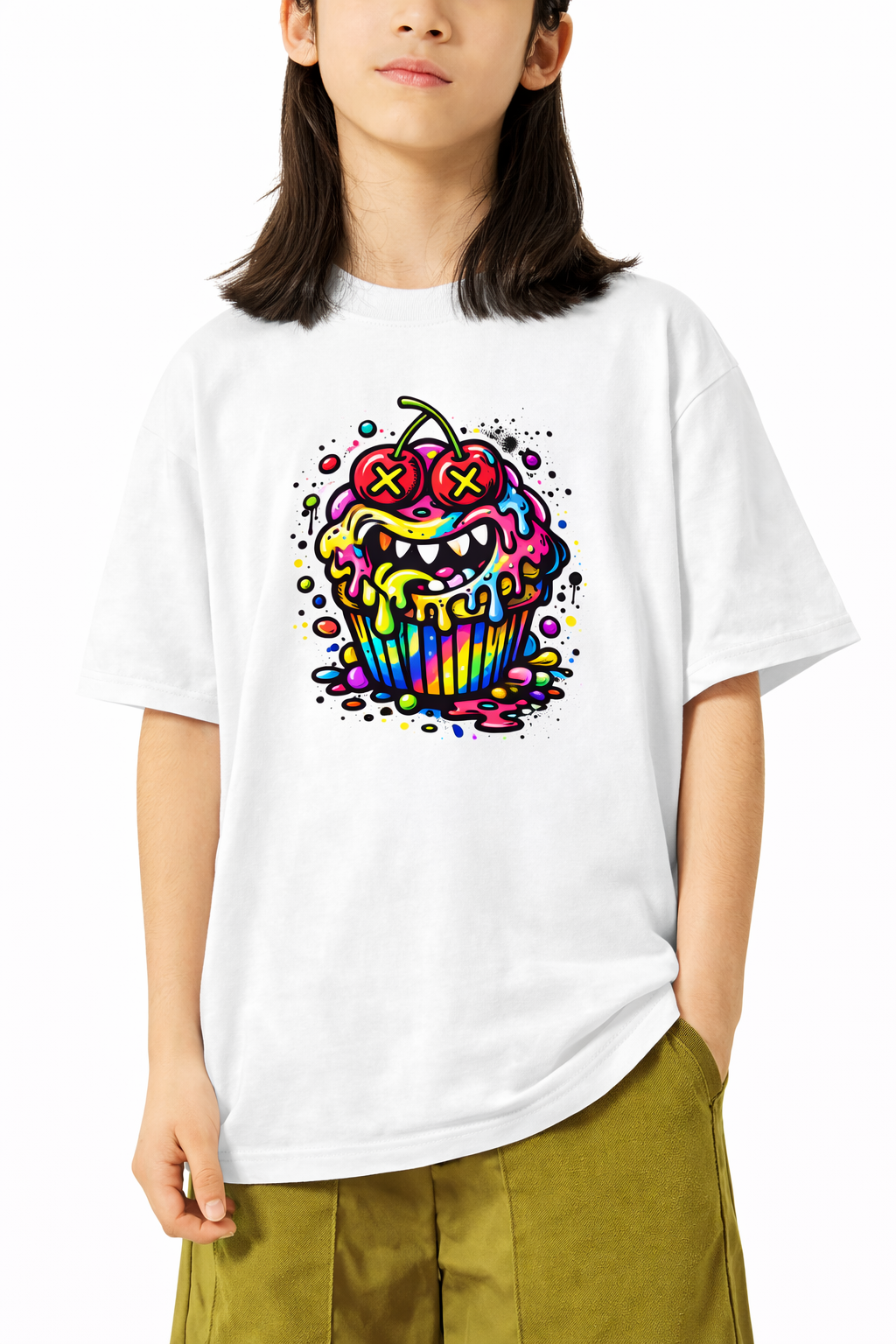ROYAL CULTURE "DRIPPY CUPCAKE" TEE KIDS/JR - WHITE – Royal Culture